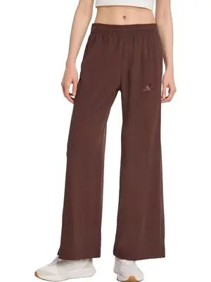 Adidas All Szn Winterized Wide Leg Pants - Shadow Brown