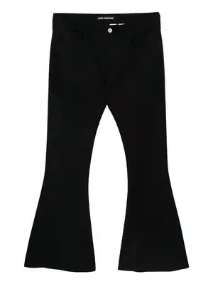 Junya Watanabe Low-rise Flared Trousers - Black