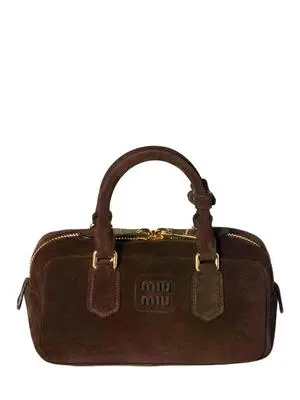Miu Miu Arcadie Padded Tote Bag - Brown