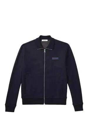 Givenchy Logo-appliquéd Wool-blend Track Jacket - Blue