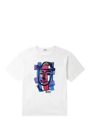 BODE Chapeau Printed Cotton-jersey T-shirt - White