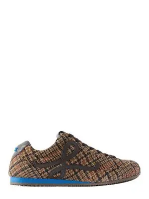 Loewe Ballet Runner 2.0 Checked Wool Sneakers - Brown
