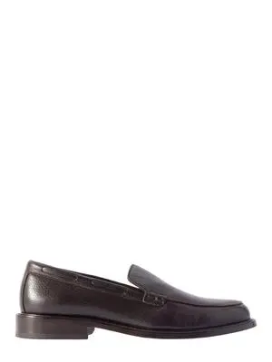 Mr P. Scott Full-grain Deerskin Loafers - Brown