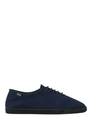 Ralph Lauren Cotton Canvas Lace-Up Sneakers Blue