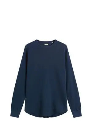 Nanamica Crew Neck Thermal Sweatshirt - Navy