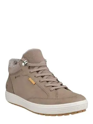 Ecco Soft 7 Tred Fleece Lined Waterproof Sneakers - Taupe
