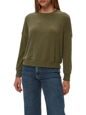 Michael Stars Marty Drop Shoulder Pullover - Topiary