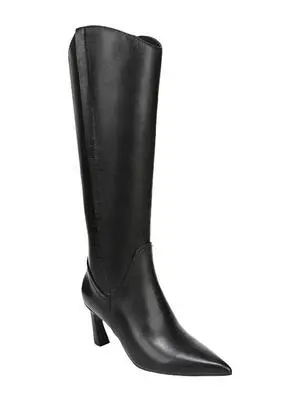 Naturalizer Pointed Toe Knee High Boots - Black