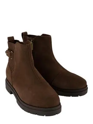 Toms Astrid Short Boots - Dark Brown