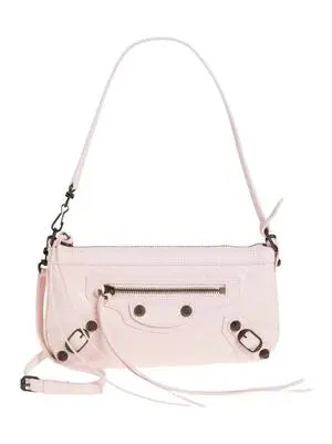 Balenciaga Le City Leather Pouch On A Strap - Petal Pink