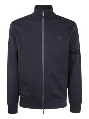 Moncler Zip Up Cardigan - Black