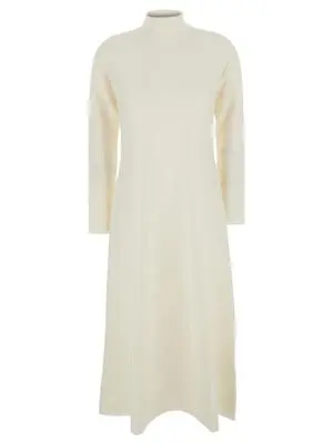 ANTONELLI FIRENZE Antonelli Long Cotton Dress With High Neck