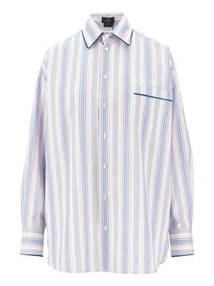 Etro Striped Collar Shirt - Multicolour