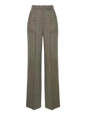 Adam Lippes Check-pattern Trousers - Neutrals