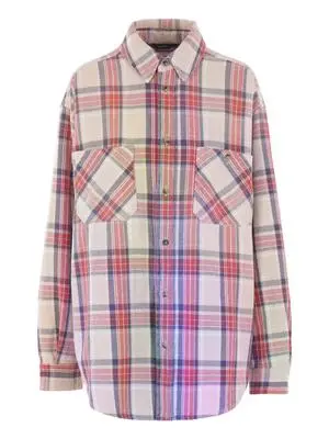 HAIKURE Checked Pocket Shirt - Neutrals
