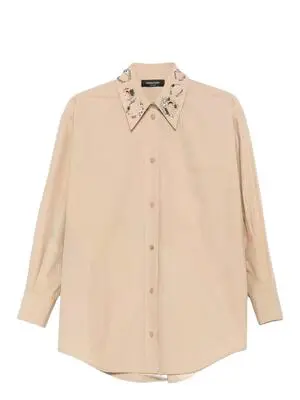 Fabiana Filippi Embellished-collar Shirt - Neutrals