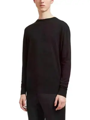 AIEZEN Crew-neck Knitted Sweater - Black