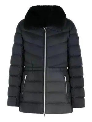 Moose Knuckles Fur-trimmed Quilted Jacket - Black