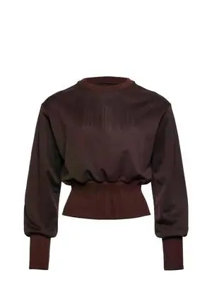 ERES Isadora Cropped Sweatshirt - Brown
