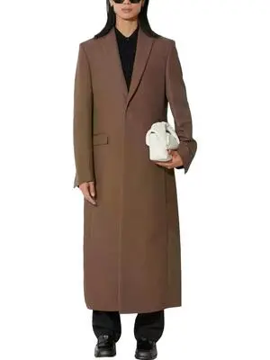 424 Single-breasted Coat - Brown