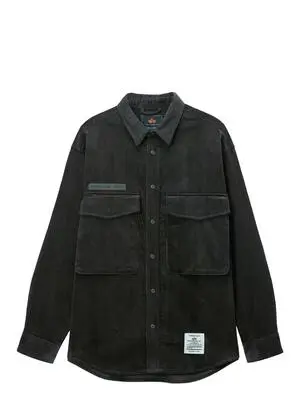 Alpha Industries Corduroy Patch-pocket Shirt - Green