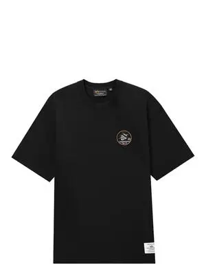 Alpha Industries Skull-patch Cotton T-shirt - Black