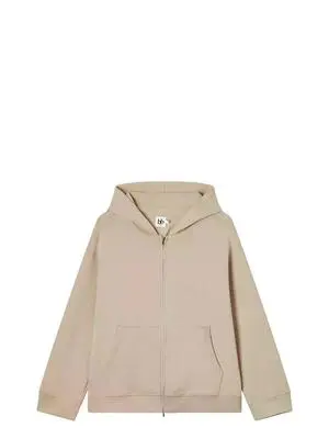 B+AB Zip-front Relaxed Hoodie - Neutrals