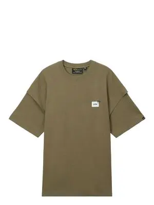 Alpha Industries Double-layered Waffle-knit T-shirt - Neutrals