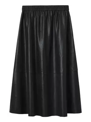 B+AB A-line Midi Skirt - Black