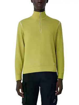 C.P. COMPANY Half-zip High-neck Sweater - Yellow