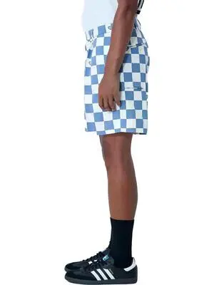HUMAN MADE Checkerboard-print Shorts - Blue