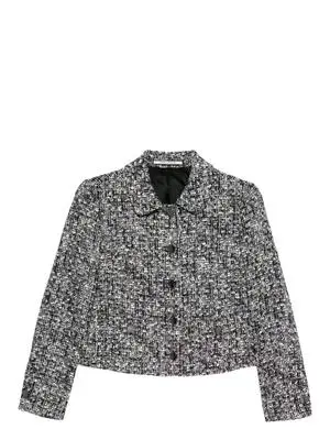 Tagliatore Idelle Cropped Tweed Jacket - Black