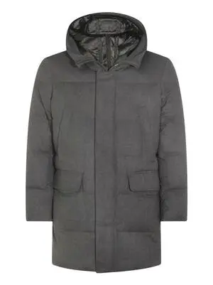 MONTECORE Hooded Quilted Coat - Grey