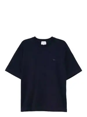 Lacoste Logo-appliqué Cotton T-shirt - Blue