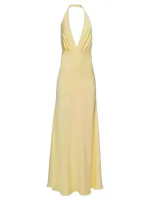 IL VOLO Belle Halter-neck Maxi Dress - Yellow