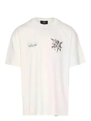 REPRESENT Cherub-print Short-sleeve T-shirt - White