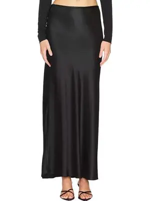 Acler Satin Maxi Skirt - Black