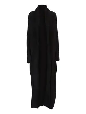 Rick Owens Ribbed-knit Long Cardigan - Black