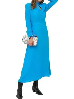 IVY OAK High-neck Dress - Blue