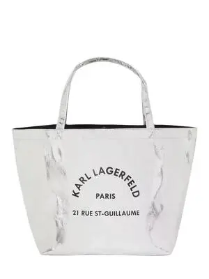 Karl Lagerfeld Large Rue St-guillaume Tote Bag - Grey