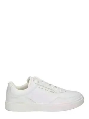 Tommy Hilfiger Leather Lace-up Sneakers - White