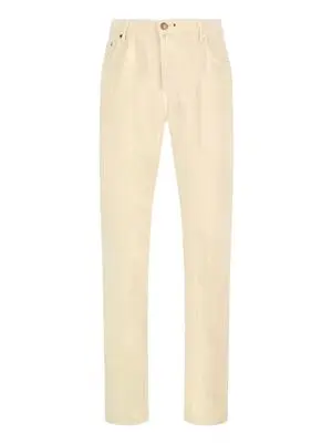 HANDPICKED Corduroy Trousers - Neutrals