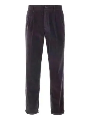 Incotex Straight-leg Corduroy Trousers - Purple