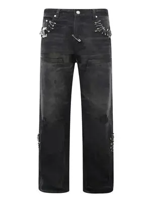 BIRTH OF ROYAL CHILD Pin-embellished Trousers - Black