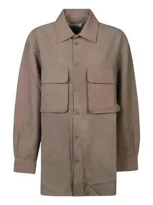 THE FRANKIE SHOP Double-pocket Button-down Shirt - Neutrals