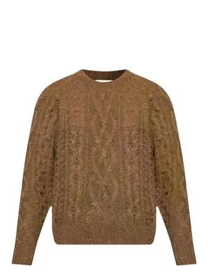 MARANT ETOILE Cable-knit Sweater - Brown