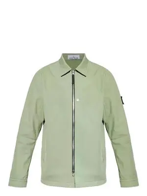 Stone Island Zip-front Patch-pocket Jacket - Green