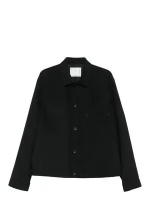 Sacai Button-fastening Shirt Jacket - Black