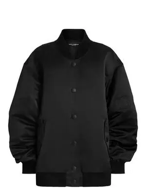 Dolce & Gabbana Padded Bomber Jacket - Black