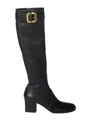 Miu Miu Buckle-fastening Leather Boots - Black
